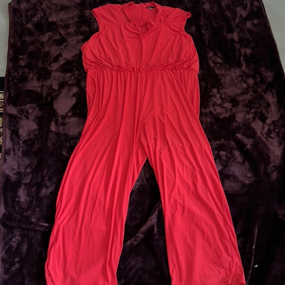 Tiana B. | Pants & Jumpsuits | Red Cross Chest Jumpsuit | Poshmark